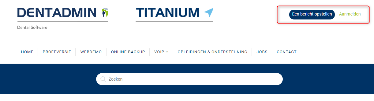Ticket systeem – DentAdmin