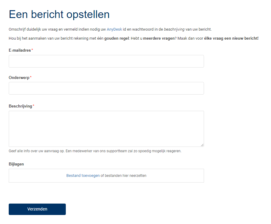 Ticket systeem – DentAdmin