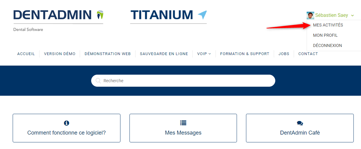 Créer un ticket – DentAdmin