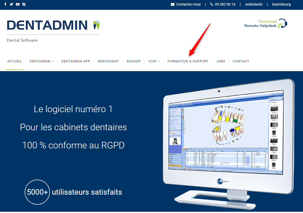 Créer un ticket – DentAdmin