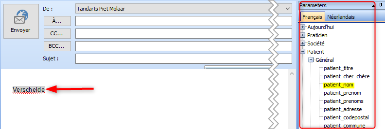 Comment envoyer un fichier complet d'un patient – DentAdmin