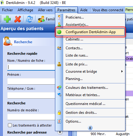 Application DentAdmin – DentAdmin