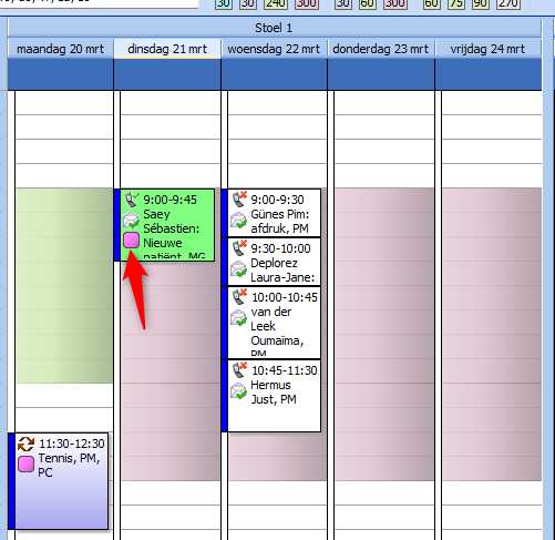 Assistentenplanning – DentAdmin